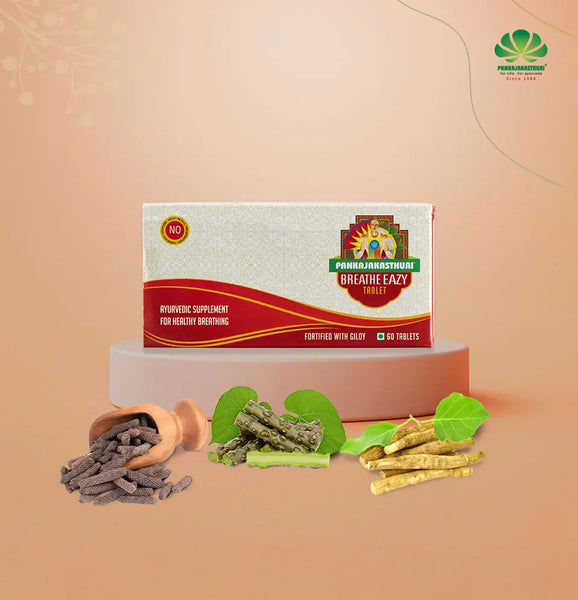 Buy Pankajakasthuri Breathe Eazy Tablets Online - 60 Tablets